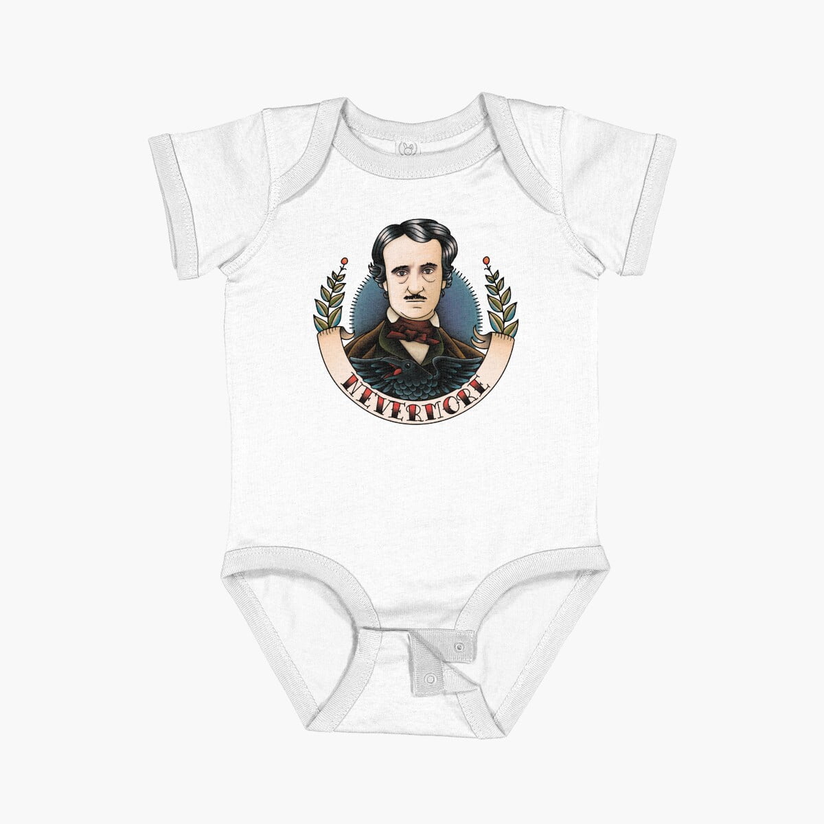 Bella Canvas Edgar Allan Poe The Raven Old School Tattoo Design For ...