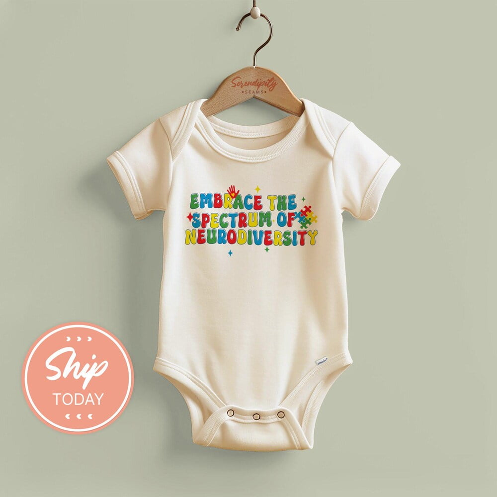 Bella Canvas with Embrace The Spectrum Of Neurodiversity, Autism Awareness Clothing ...