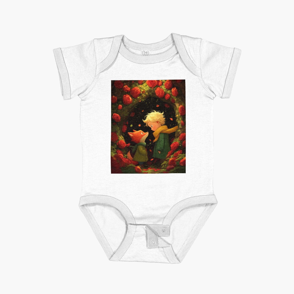 Bella Canvas Enchanted Garden Friendship €“ Boy And Fox Surrounded By ...