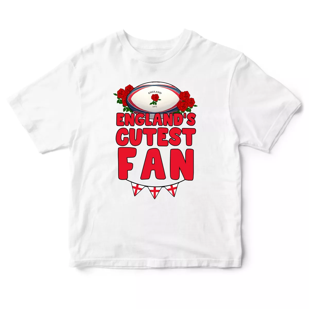 Bella Canvas England's Cutest Fan Baby T Shirt Rugby Country Rugger ...