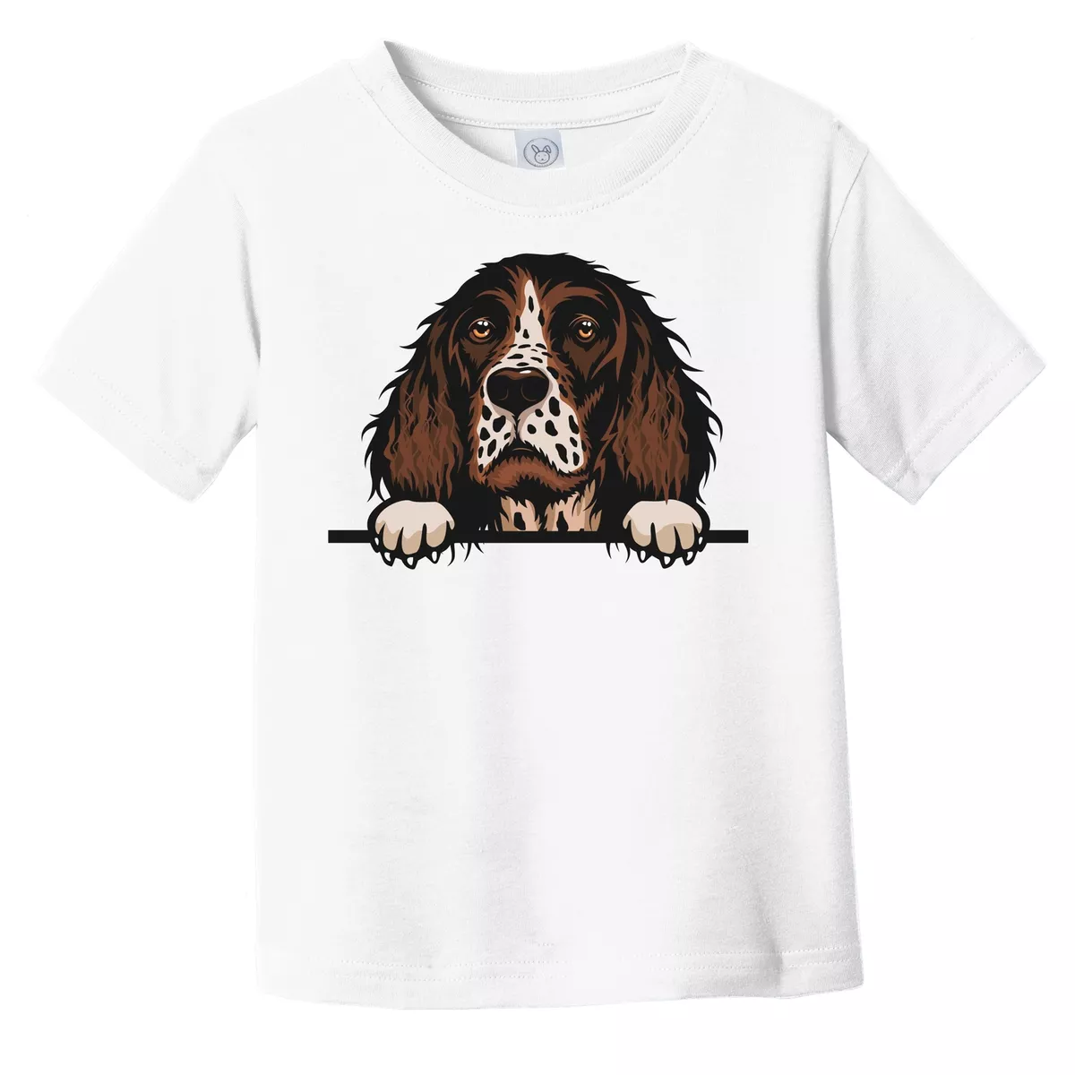 Bella Canvas English Springer Spaniel Dog Breed Popping Up Cute Toddler ...