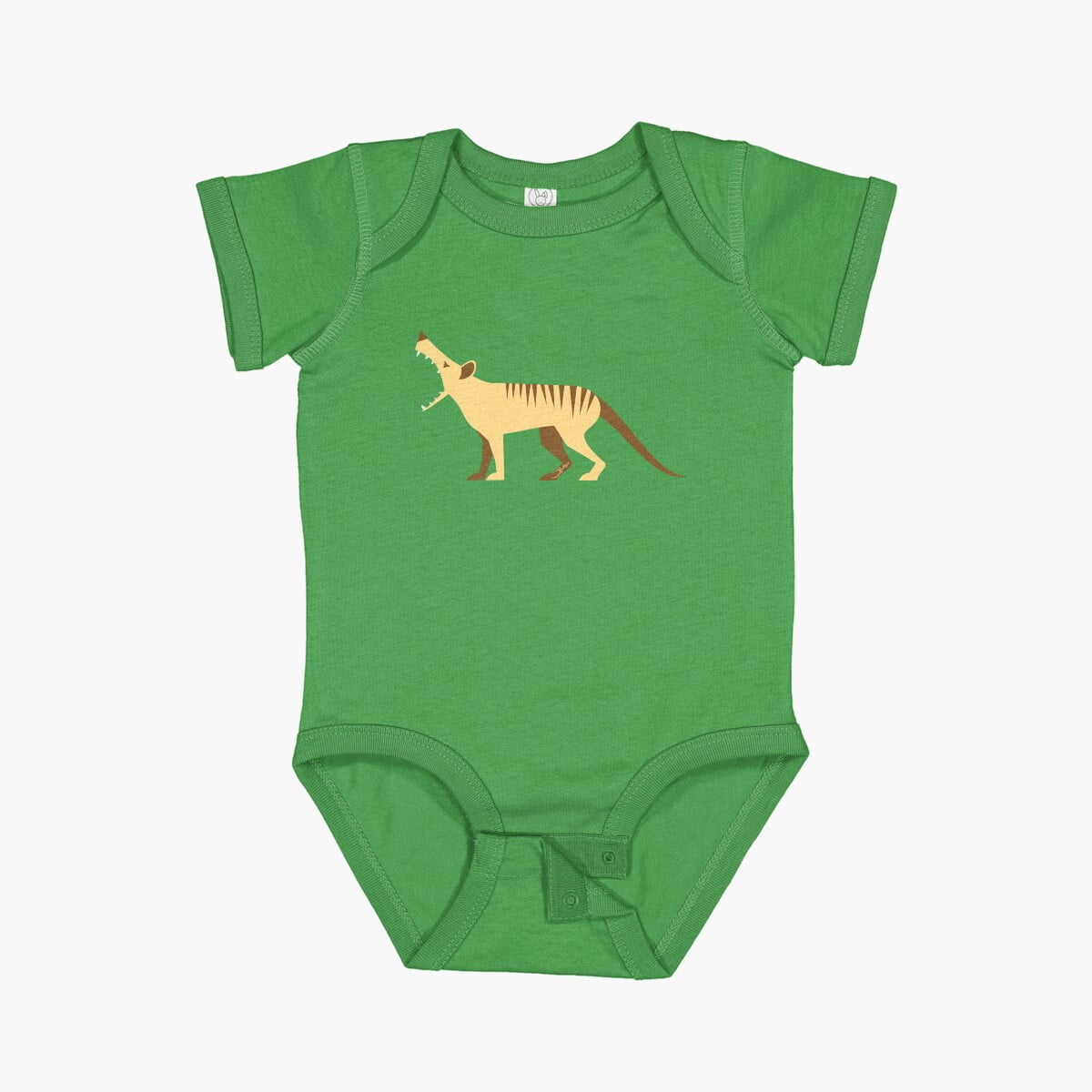 Bella Canvas Extinct: Thylacine (Tasmanian Tiger) Short Sleeve Baby One ...