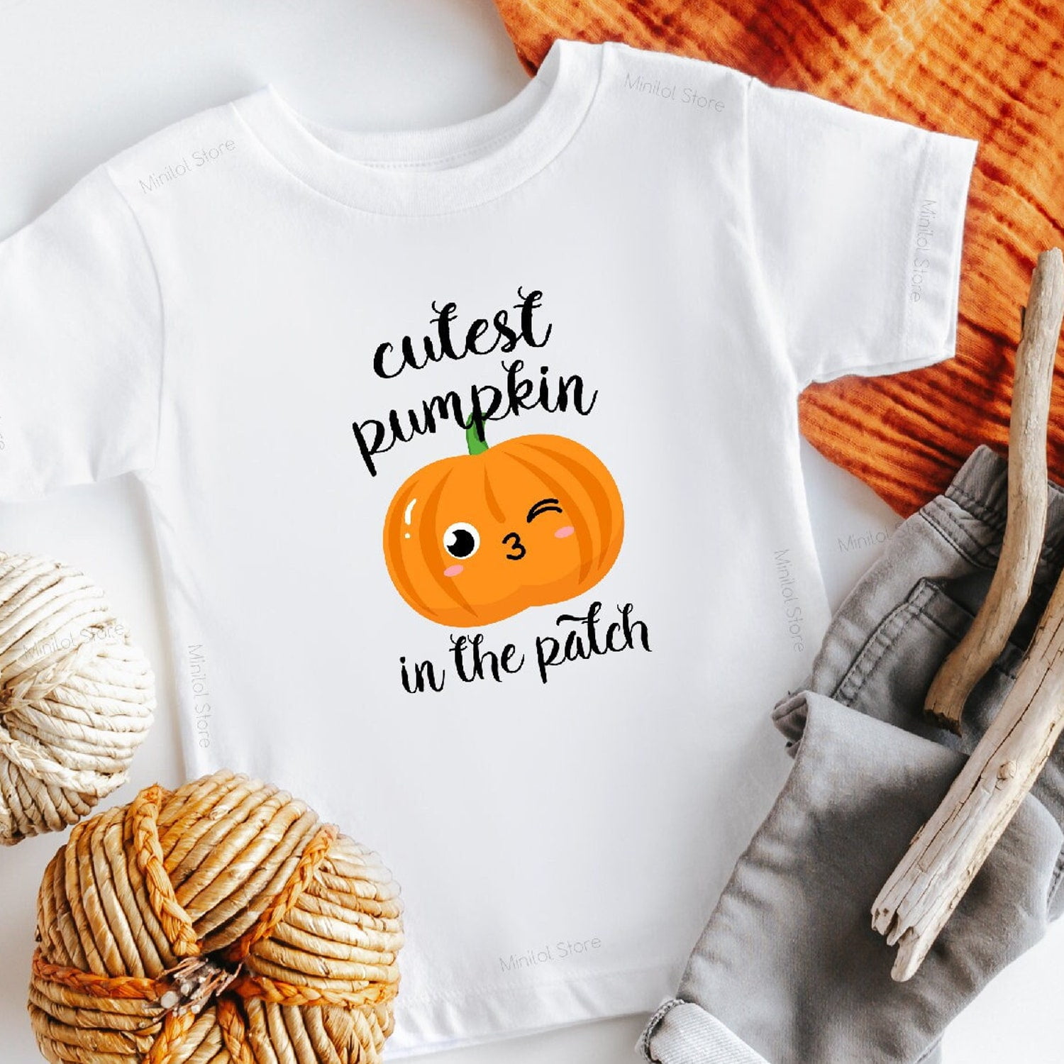 Bella Canvas Fall Pumpkin Kids Cutest Pumpkin in the Patch Onesie, Fall ...
