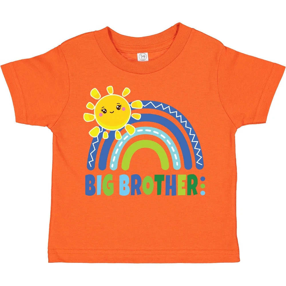 Bella Canvas Family Big Brother With Blue Rainbow Toddler Shirt Sun ...