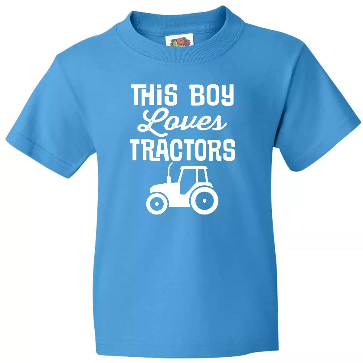 Bella Canvas Farming This Boy Loves Tractors Toddler T-Shirt Farm Boys ...