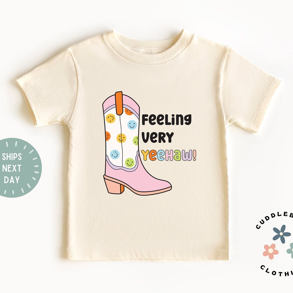 Bella Canvas Feeling Very Yeehaw Kids Shirt, Farm, Western Cowgirl Kids ...