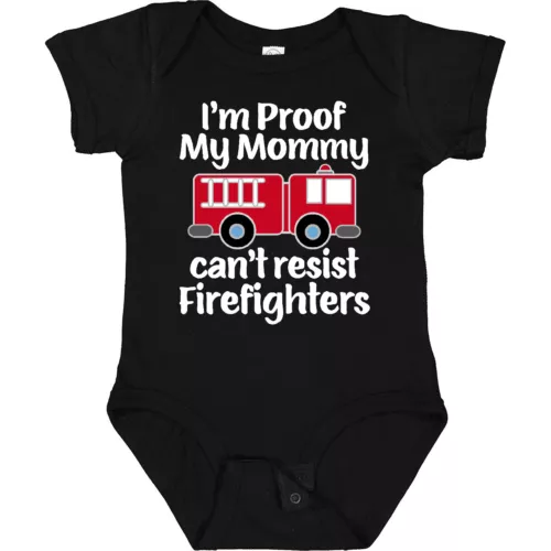 Bella Canvas Firefighter Daddy Baby Fireman Baby Funny One-piece Infant ...