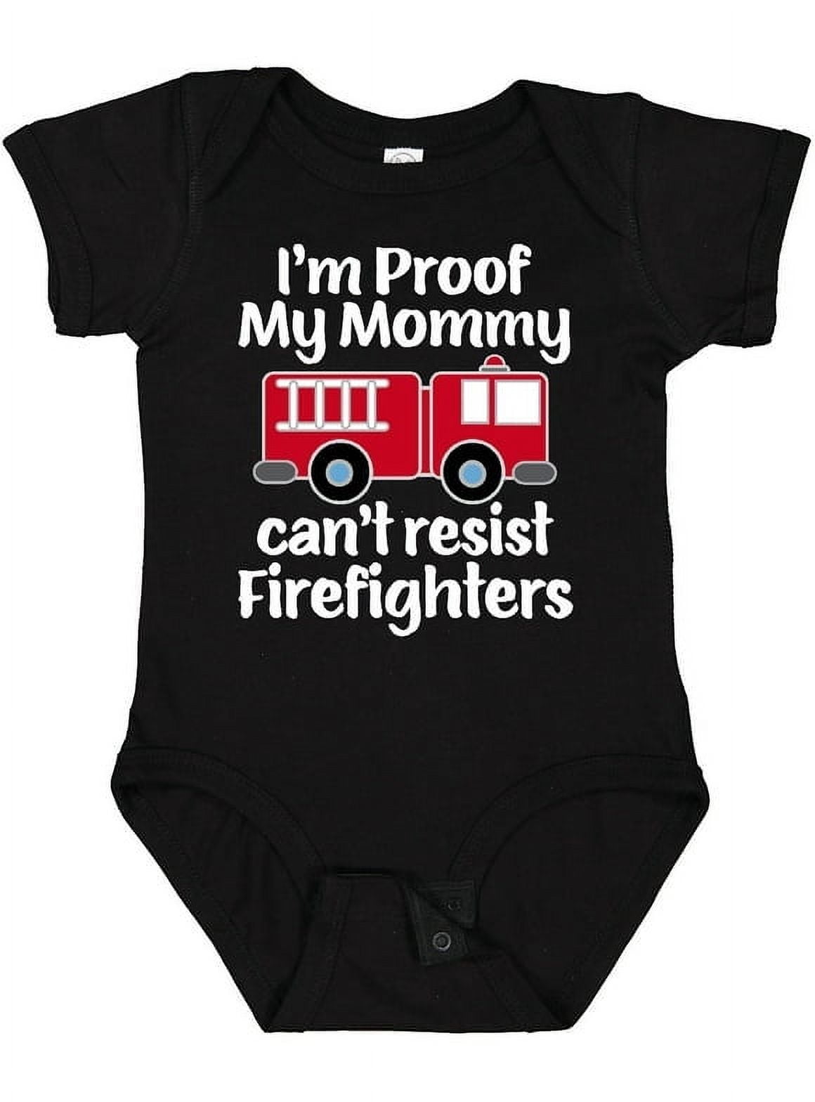 Bella Canvas Firefighter Daddy Baby Fireman Boys or Girls Baby Bodysuit ...