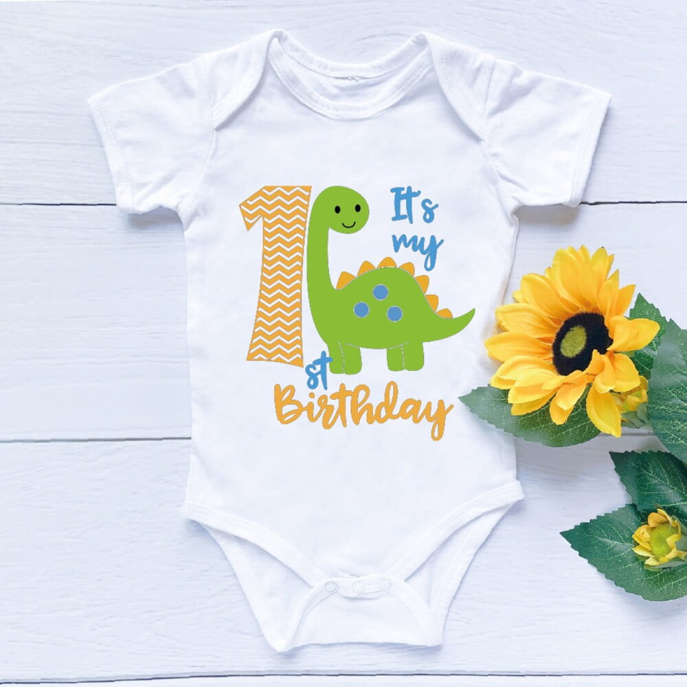 Bella Canvas with First Birthday Outfit Boy Dinosaur, Baby Boy Birthday Shirt, Kids Boy Birthday ...