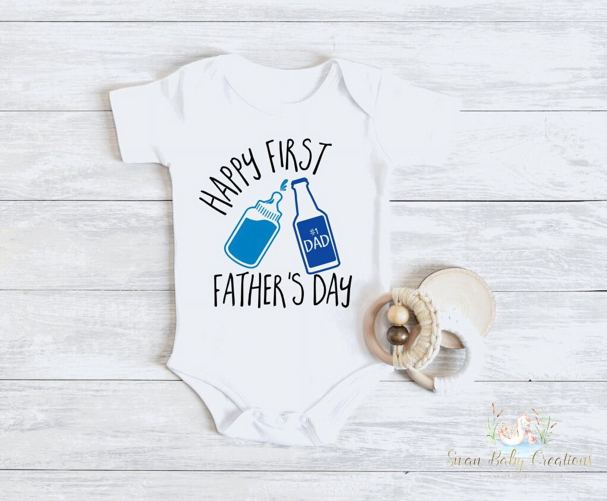 Bella Canvas with First Fathers Day, Baby Boy Outfit, Unisex Outfit ...