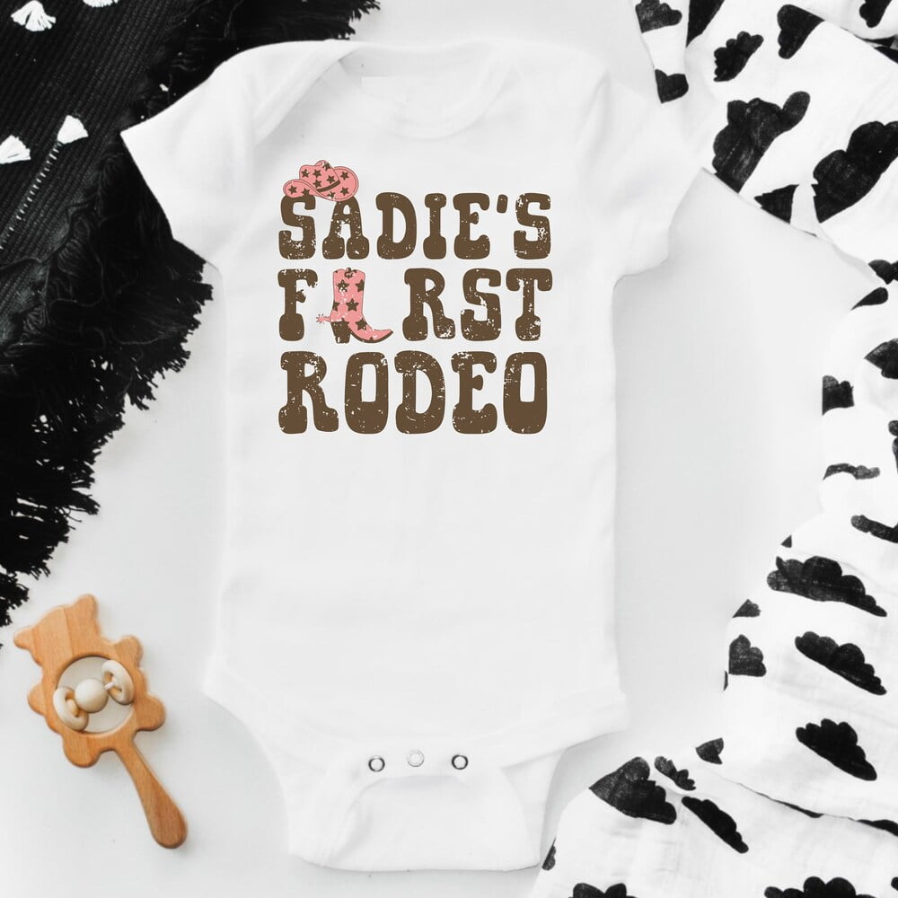 Bella Canvas with My First Rodeo, Rodeo Birthday,, First Birthday Outfit, Birthday Girl Shirt ...