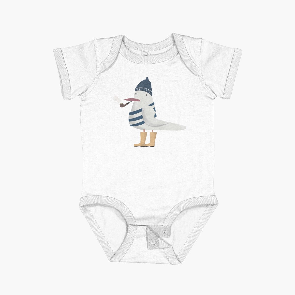Bella Canvas Fisher Seagull Short Sleeve Baby One-Piece Newborn Gender ...