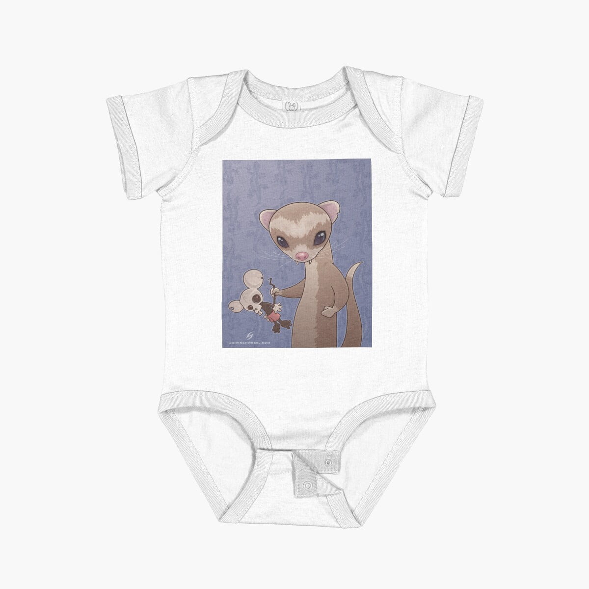 Bella Canvas Fizzy The Ferret Short Sleeve Baby One-Piece Newborn ...