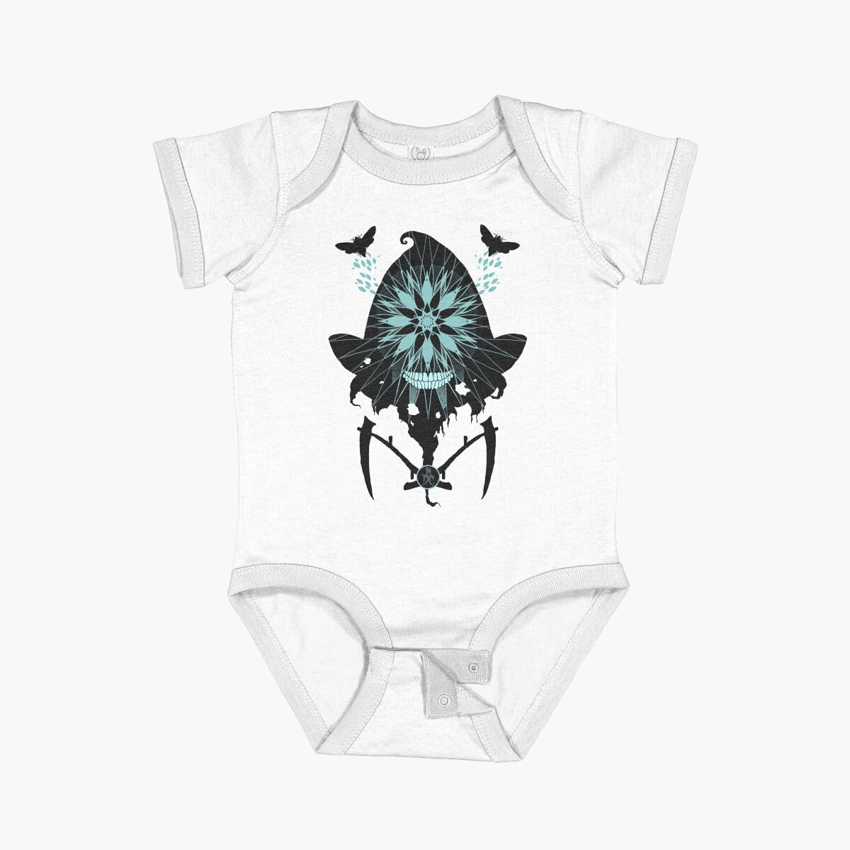 Bella Canvas Flight Of The Reaper Moth Short Sleeve Baby One-Piece ...