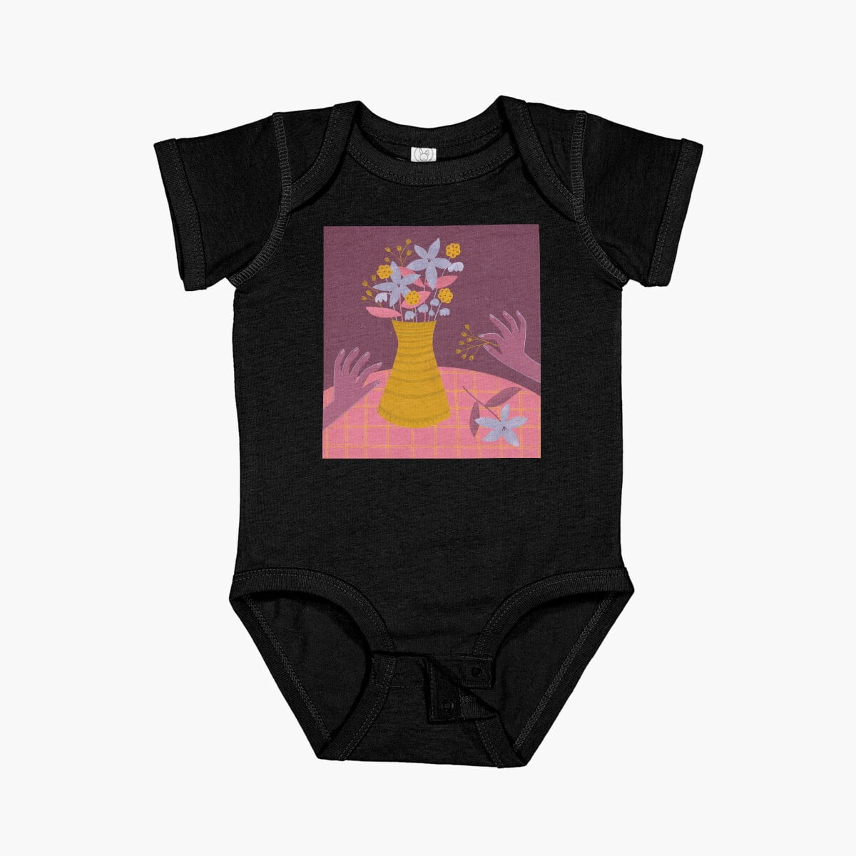 Bella Canvas Flower Arrangement - Illustration In Lavender, Pink ...