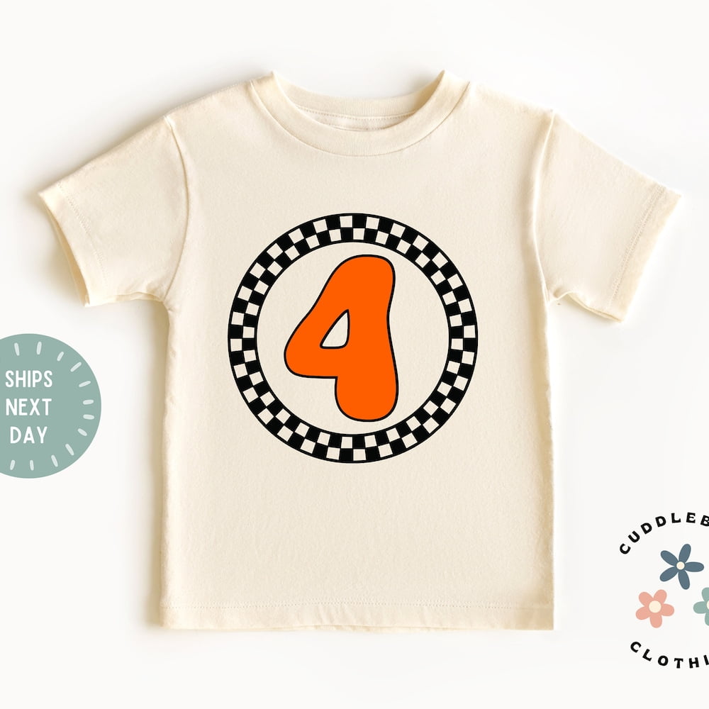 Bella Canvas Four Birthday Tee, Retro Kids Fourth Birthday Shirt, Boys ...