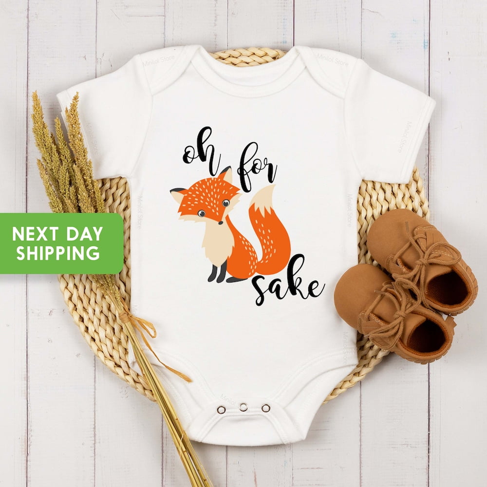 Bella Canvas Fox Oh For Fox Sake Baby Hipster Baby Cute Baby Fox Baby Funny Baby - Walmart.com