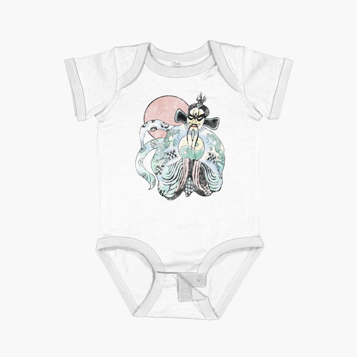 Bella Canvas Fu Manchu Big Trouble In Little China Short Sleeve Baby One-Piece Newborn Gender ...