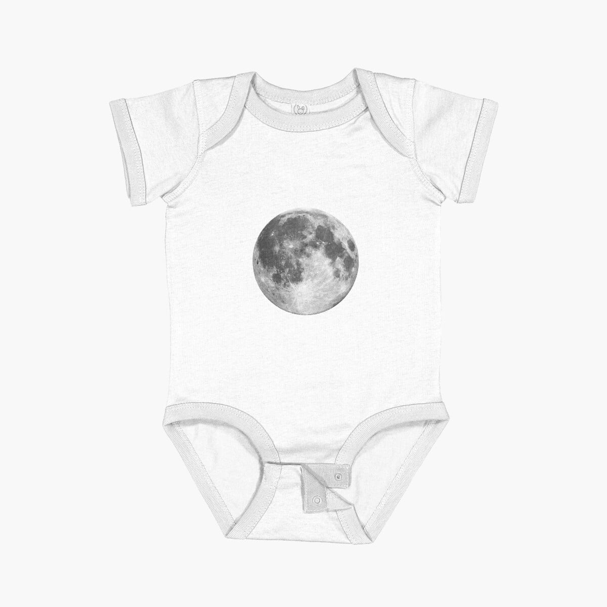 Bella Canvas Full Moon Phase Short Sleeve Baby One-Piece Newborn Gender ...