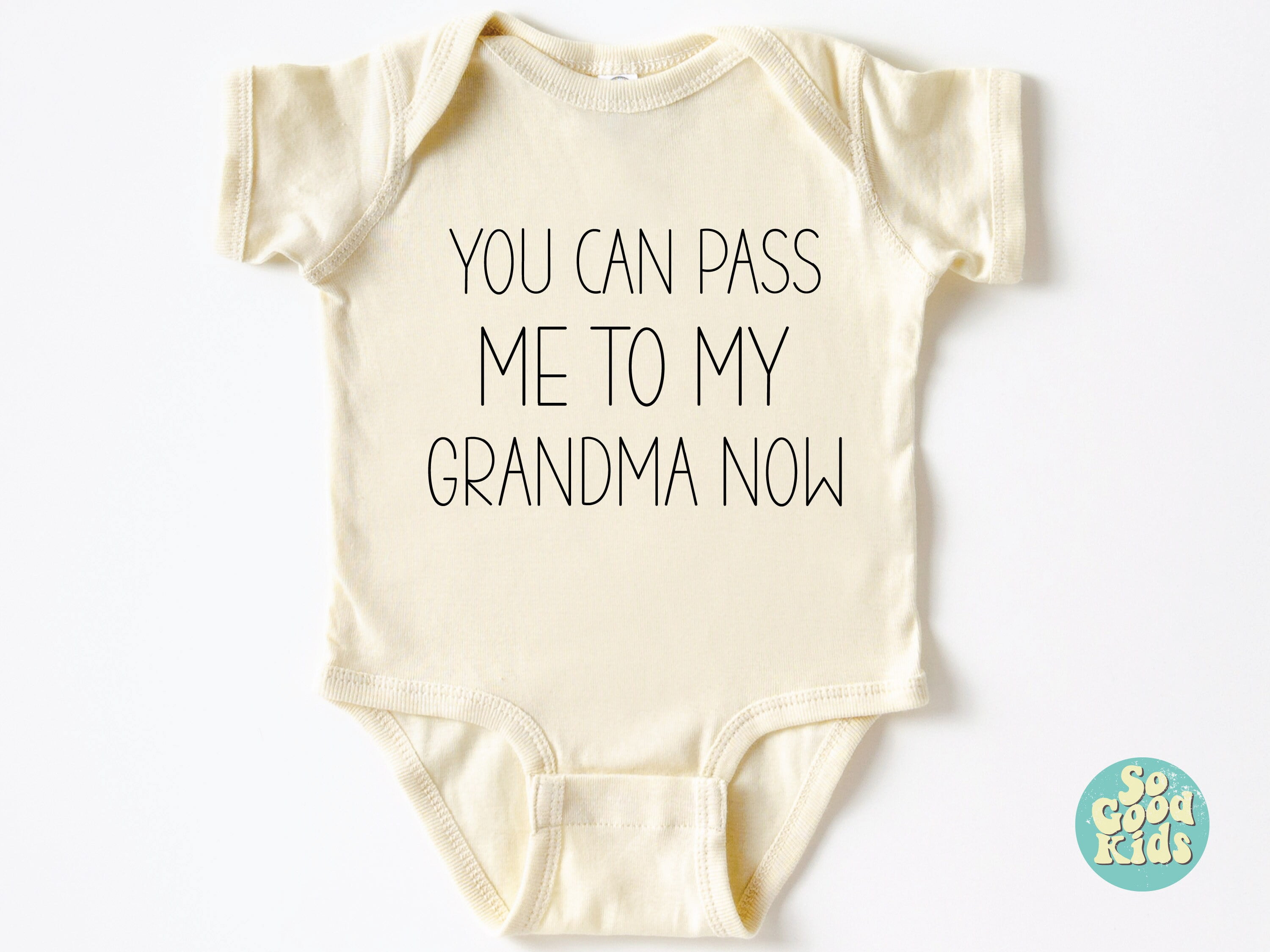 Bella Canvas with Funny Grandma Kids Shirt, You Can Pass Me To My ...