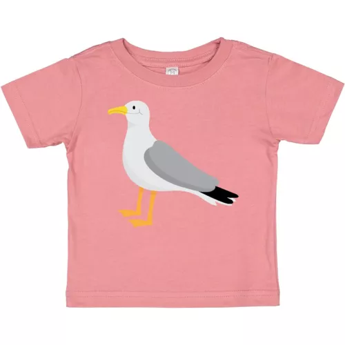 Bella Canvas Funny Seagull Bird Baby Toddler Shirt Gull Animals Ocean ...