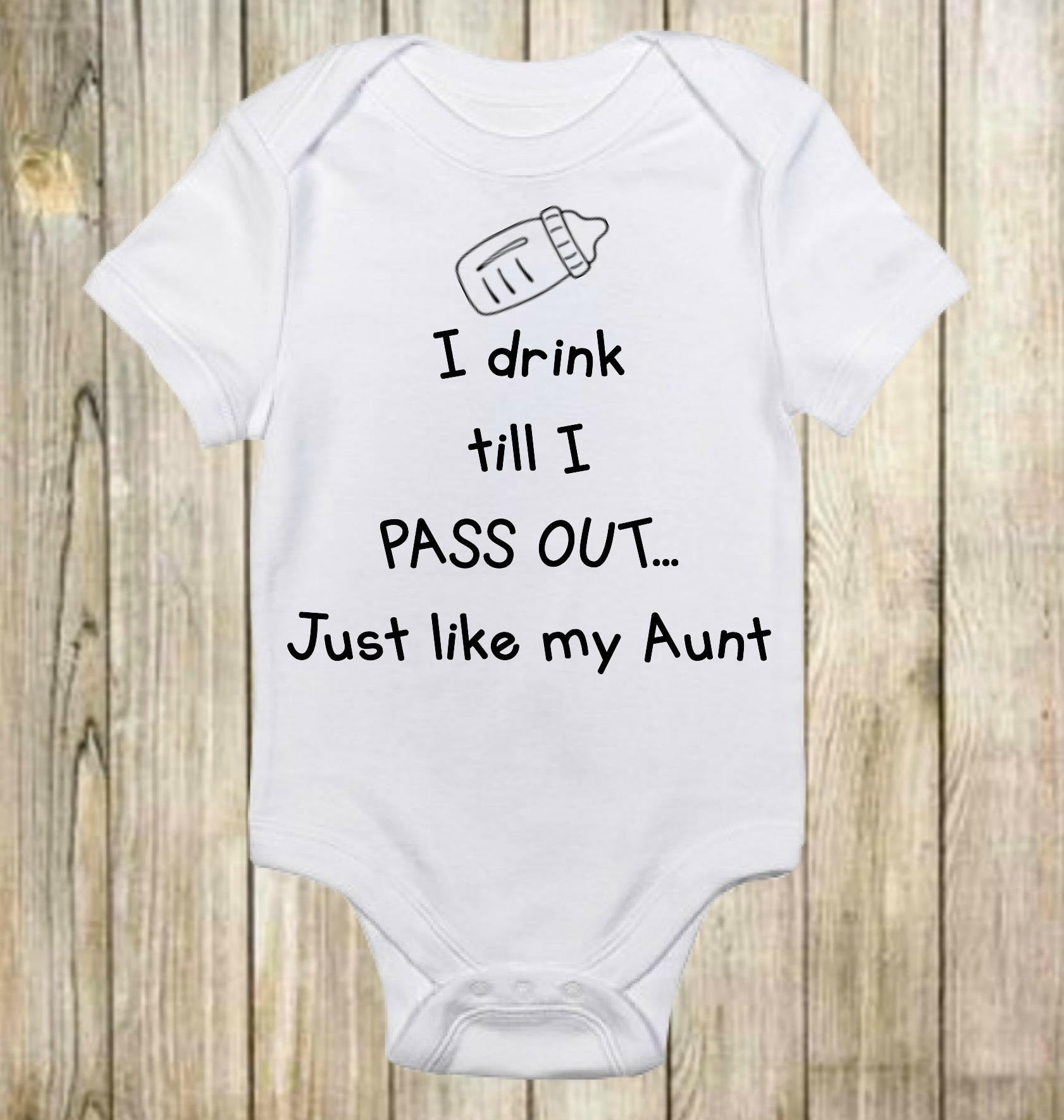 Bella Canvas with Funnys- Funny s- I Drink Till I Pass Out- Cute - Baby ...