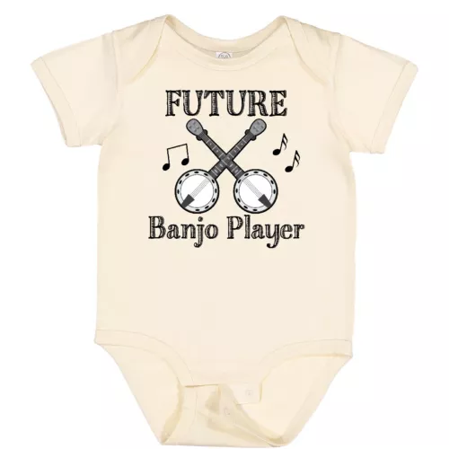 Bella Canvas Future Banjo Player Baby Bluegrass Country Childs One ...