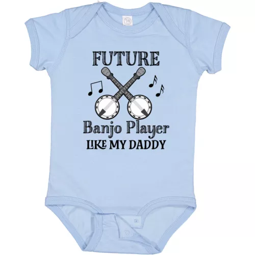 Bella Canvas Future Banjo Player Like Daddy Infant Creeper Instrument ...