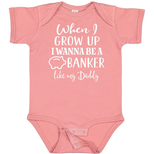 Bella Canvas Future Banker Like Daddy Baby Bodysuit Banking Childs One ...