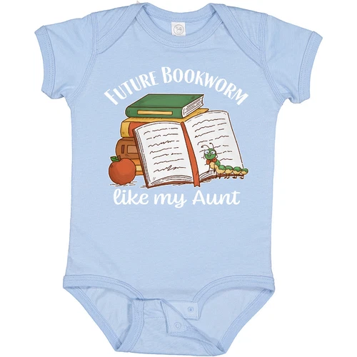 Bella Canvas Future Bookworm Like My Aunt Baby Bodysuit Activities ...