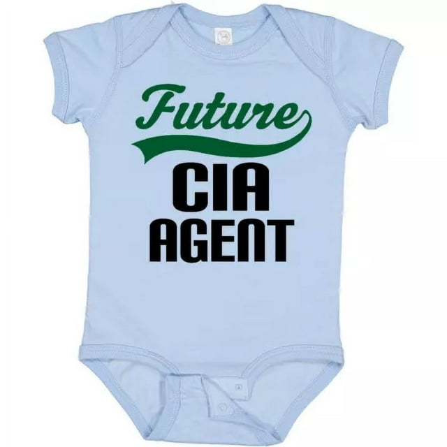 Bella Canvas Future CIA Agent Childs Gift Baby Bodysuit Spy Secret Job ...