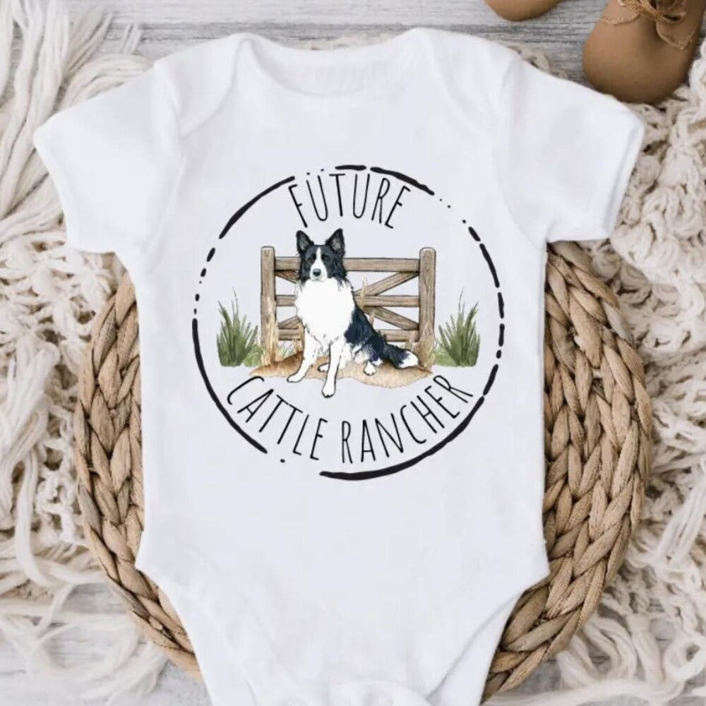 Bella Canvas with Future Cattle Rancher, Newborn Baby Boy Or Girl ...
