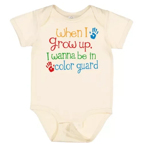 Bella Canvas Future Color Guard Member Baby Bodysuit Band Childs One-Piece Infant Baby Bodysuit ...