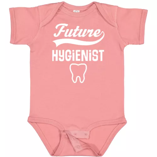 Bella Canvas Future Dental Hygienist Baby Job Childs Girls One-piece ...