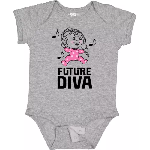 Bella Canvas Future Diva Baby Girl Singer Baby Music Singing Star ...