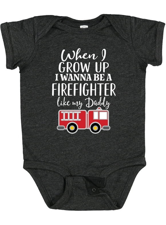 Bella Canvas Future Firefighter Like Daddy Boys Baby Bodysuit - Walmart.com