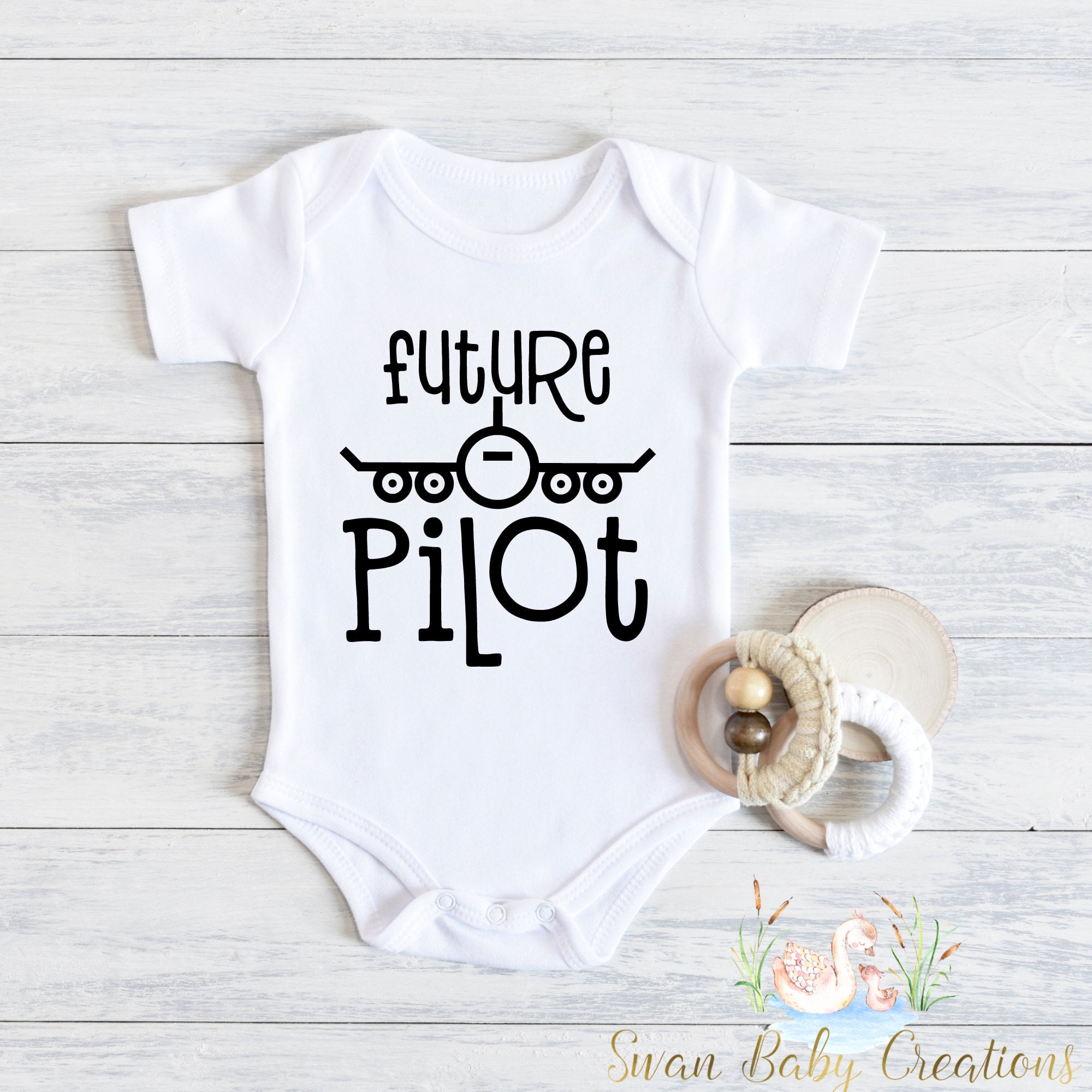 Bella Canvas with Future Pilot, Adorable Aviation Themed, Cute Baby ...