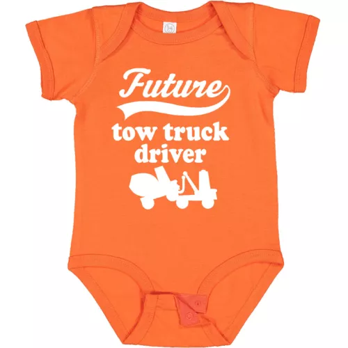 Bella Canvas Future Tow Truck Driver Childs Gift Baby Job Trucking ...