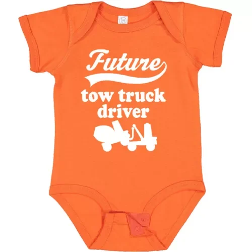 Bella Canvas Future Tow Truck Driver Childs Gift Baby Job Trucking ...