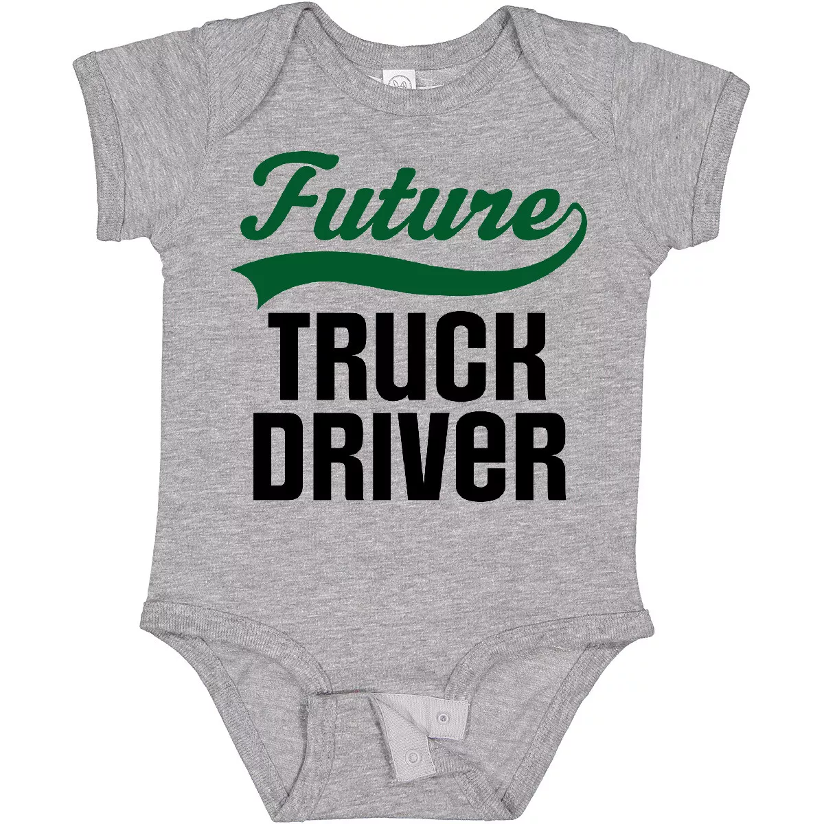 Bella Canvas Future Truck Driver Baby Bodysuit Driving Apparel Childs One-Piece Hws Baby ...