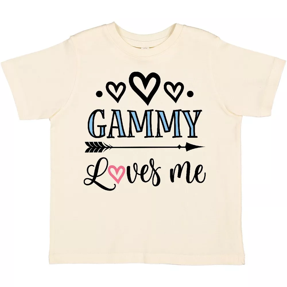 Bella Canvas Gammy Loves Me Grandchild Toddler Shirt Grandkids Clothes Clothing Toddler Shirt ...