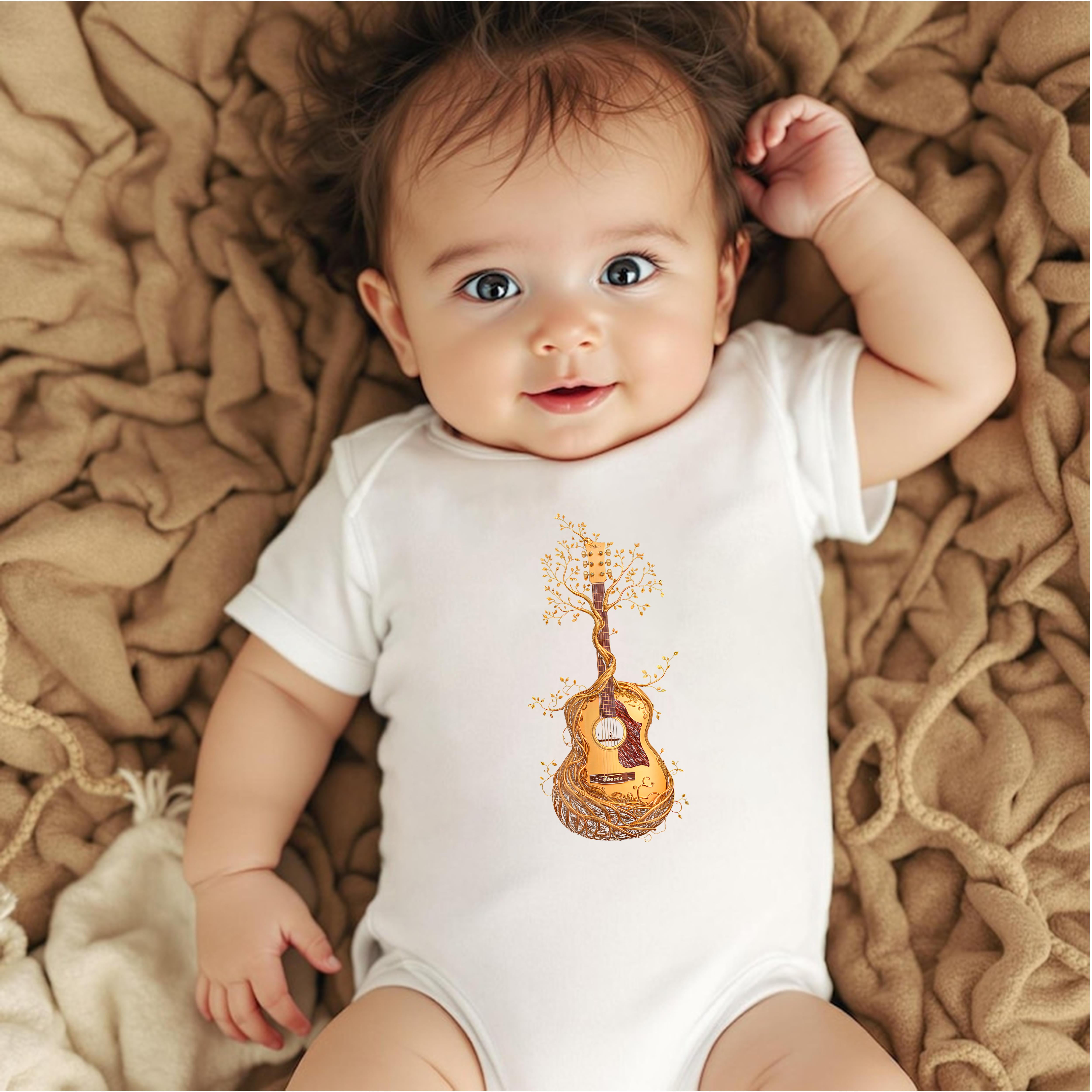 Bella Canvas Gender Neutral Guitar Baby Gift Bodysuit - Walmart.com