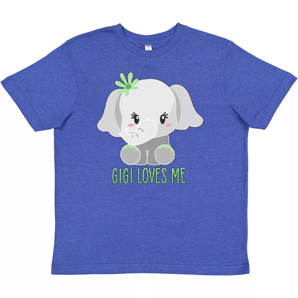 Bella Canvas Gigi Loves Me- Cute Elephant Toddler T-Shirt Elephants Great Grandma Zoo - Walmart.com