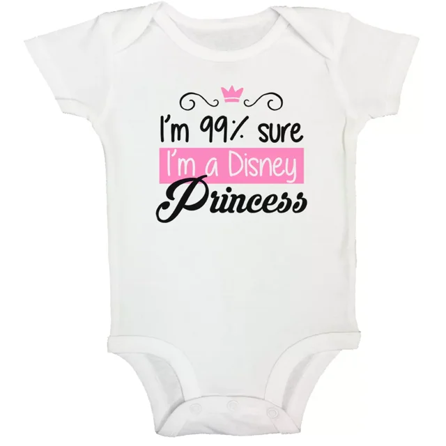 Bella Canvas Girls Disney Bodysuit Outfit Pink Newborn Baby Clothes 99% ...