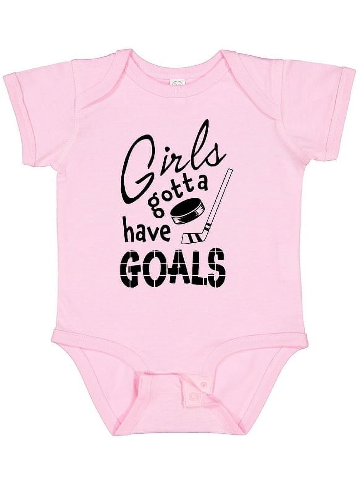 Bella Canvas Girls Gotta Have Goals- Hockey Player Girls Baby Bodysuit ...