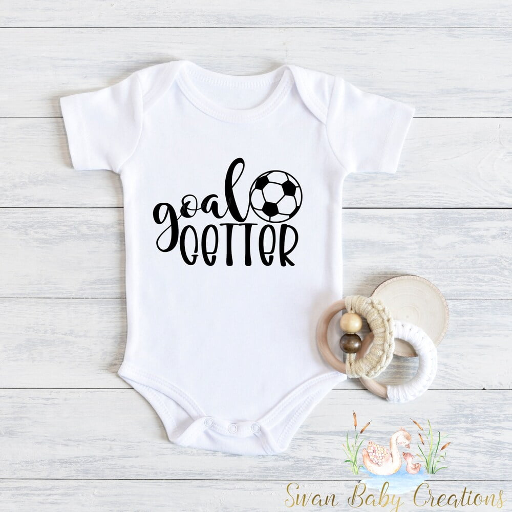 Bella Canvas with Goal Getter, Soccer Ball Baby Clothes, Soccer Themed ...