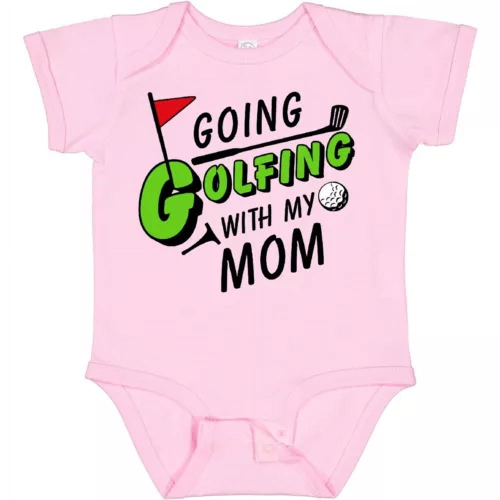 Bella Canvas Going Golfing With My Mom- Kids Golf Baby Bodysuit Sports ...