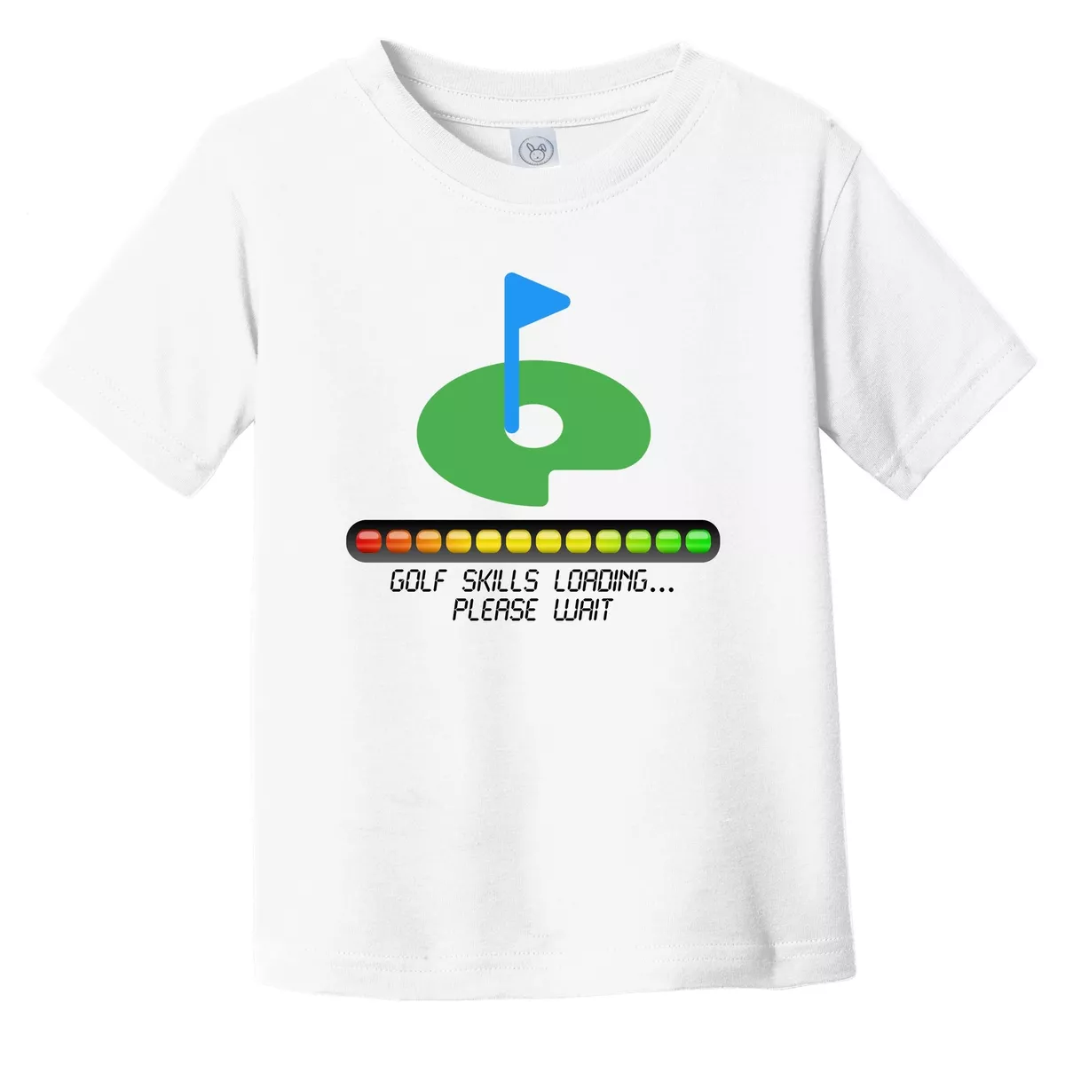 Bella Canvas Golf Skills Loading Please Wait Funny Toddler T-Shirt ...