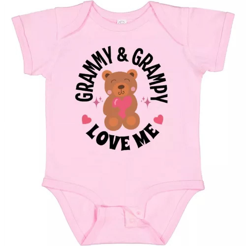 Bella Canvas Grammy And Grampy Love Me Grandchild Bear Baby Grandkids Girl Bodysuit - Walmart.com