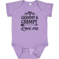 Bella Canvas Grammy And Grampy Love Me Valentine Baby Bodysuit Grandkids Grandbaby Baby Bodysuit ...